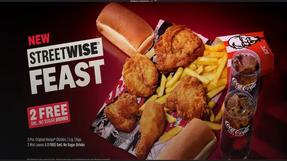 KFC Streetwise Menu South Africa, Best Value Meals